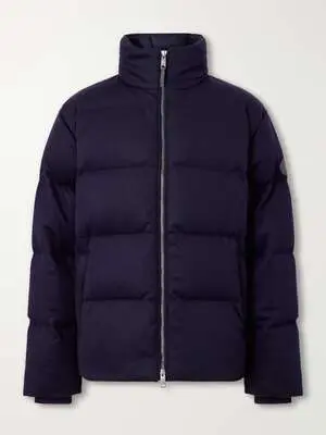 Burberry Logo-appliqué Quilted Cashmere Down Jacket