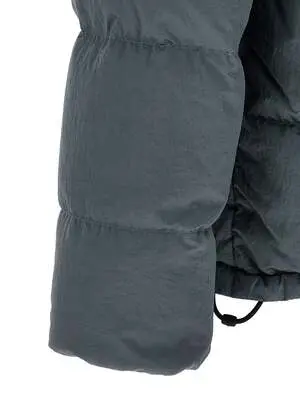 Stone Island Crumpled Effect Down Jacket - Gray