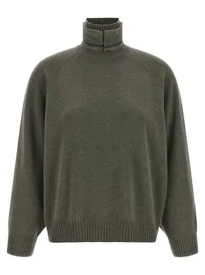 Brunello Cucinelli Monile' Insert Sweater - Green