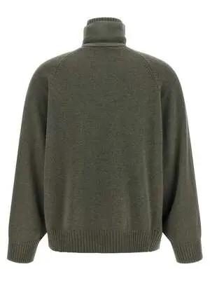 Brunello Cucinelli Monile' Insert Sweater - Green