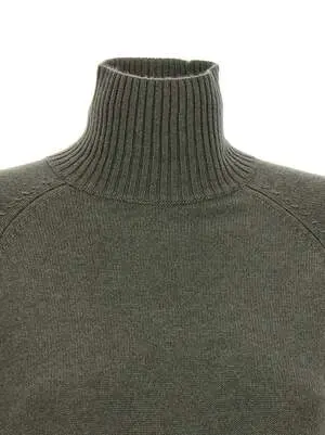 Brunello Cucinelli Monile' Insert Sweater - Green