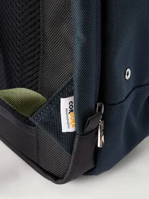 MASTER-PIECE CO Grave Suede-trimmed Canvas Backpack