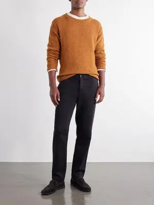 Mr P. Tapered Cotton-blend Jersey Drawstring Sweatpants