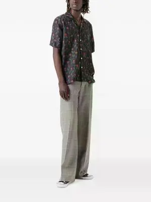 ENDLESS JOY Rose-print Short-sleeve Shirt
