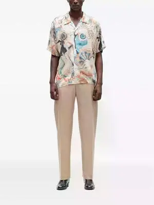 ENDLESS JOY Eternal Squid Surrealist-print Short-sleeve Shirt