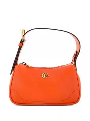 Gucci Aphrodite Leather Mini Shoulder Bag - Orange