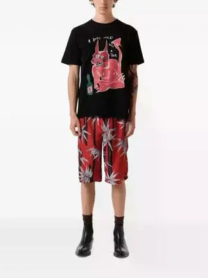 ENDLESS JOY Devil Graphic-print Cotton T-shirt