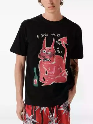 ENDLESS JOY Devil Graphic-print Cotton T-shirt