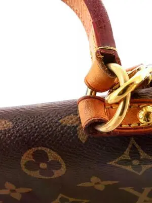 LOUIS VUITTON Cluny Top Handle Bag Monogram Canvas Bb Satchel - Brown