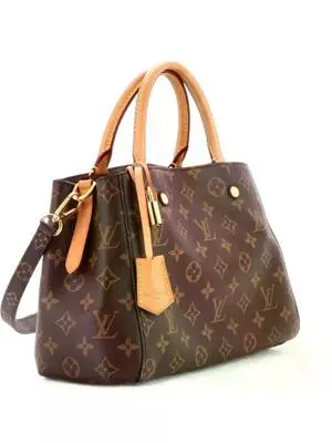 LOUIS VUITTON Montaigne Handbag Monogram Canvas Bb Satchel - Brown