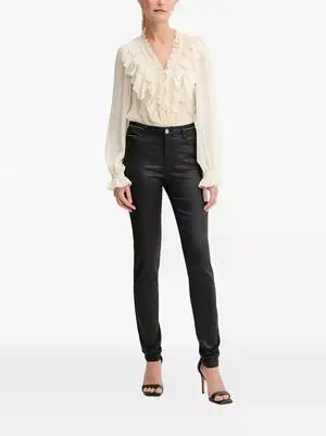 MORGAN Ruffled Long-sleeve Blouse