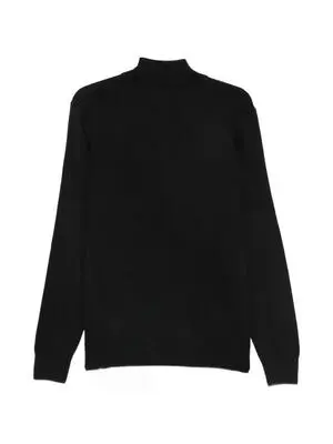 BOSS Quarter-zip Logo-embroidered Sweater
