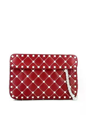 Valentino Garavani Free Rockstud Spike Flap Bag Quilted Leather Small Shoulder Bag