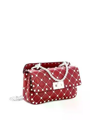 Valentino Garavani Free Rockstud Spike Flap Bag Quilted Leather Small Shoulder Bag