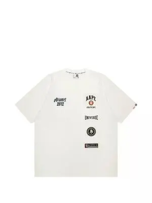 AAPE BY *A BATHING APE Logo-patch T-shirt - White