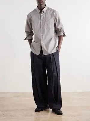 A.p.c. Malo Striped Cotton-poplin Shirt