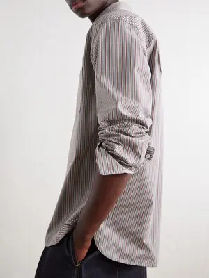 A.p.c. Malo Striped Cotton-poplin Shirt