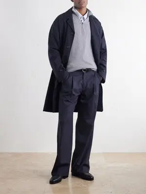 Thom Sweeney Cashmere Half-zip Sweater - Gray