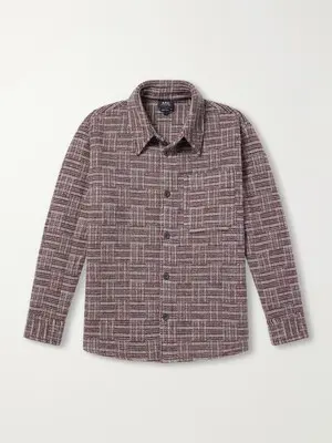 A.p.c. Baptiste Merino Wool Overshirt - Brown