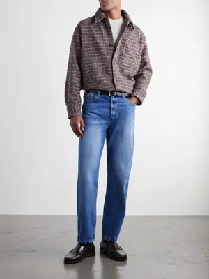 A.p.c. Baptiste Merino Wool Overshirt - Brown