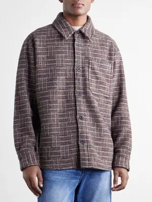A.p.c. Baptiste Merino Wool Overshirt - Brown
