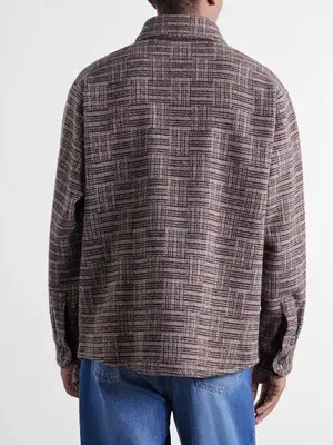 A.p.c. Baptiste Merino Wool Overshirt - Brown