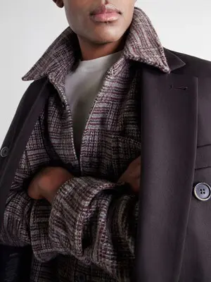 A.p.c. Baptiste Merino Wool Overshirt - Brown