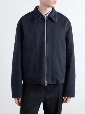 Our Legacy Slight Padded Organic Cotton-twill Jacket - Black
