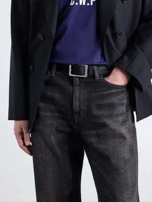 NEIGHBORHOOD 3cm Calf Hair Belt