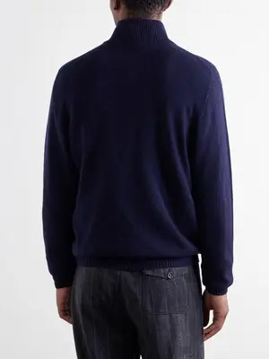 Thom Sweeney Cashmere Half-zip Sweater