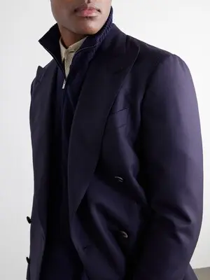Thom Sweeney Cashmere Half-zip Sweater