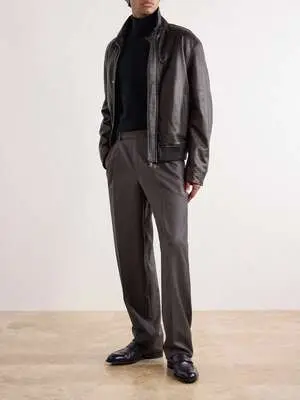 Brioni Capri Wool-gabardine Trousers