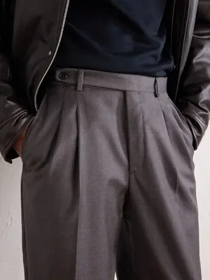 Brioni Capri Wool-gabardine Trousers