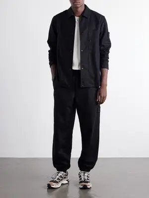 Stone Island Ghost Wool And Nylon Flannel Overshirt
