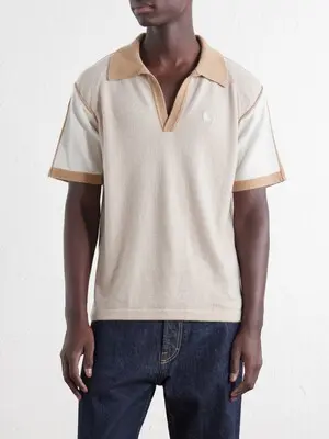 GOD'S TRUE CASHMERE Logo-embroidered Cashmere Polo Shirt