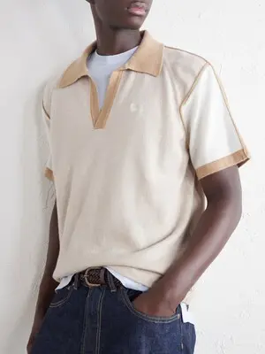 GOD'S TRUE CASHMERE Logo-embroidered Cashmere Polo Shirt