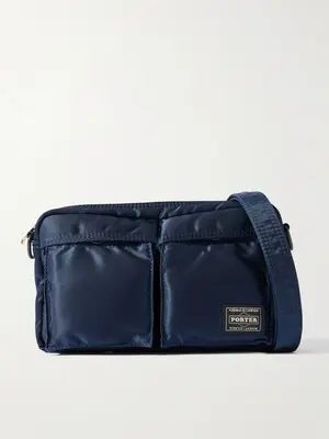 PORTER-YOSHIDA & CO Tanker Sling Nylon-twill Messenger Bag - Blue