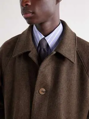 De Bonne Facture Parisian Brushed Wool Coat