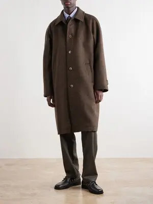 De Bonne Facture Parisian Brushed Wool Coat