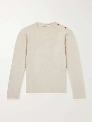 GOD'S TRUE CASHMERE Bouclé Cashmere Sweater - Beige