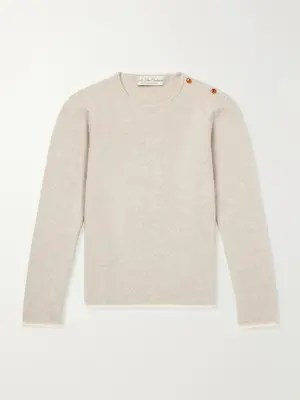 GOD'S TRUE CASHMERE Bouclé Cashmere Sweater - Neutrals