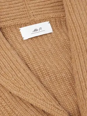 Mr P. Ribbed Wool And Cashmere-blend Cardigan