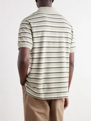 A.p.c. Joe Striped Cotton-piqué Polo Shirt