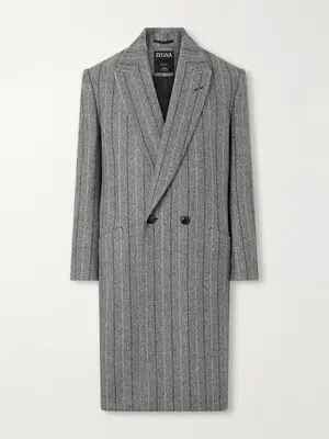 Zegna Double Breasted Coats For Men