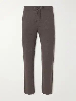 Thom Sweeney Straight-leg Wool Sweatpants - Brown