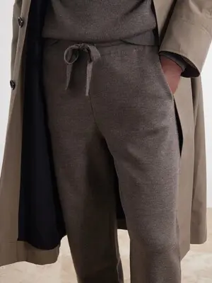 Thom Sweeney Straight-leg Wool Sweatpants