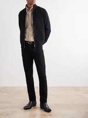 TOM FORD Garment-dyed Cotton-moleskin Shirt