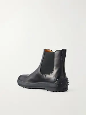 TOD'S Winter Gommino Leather Chelsea Boots