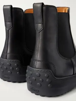 TOD'S Winter Gommino Leather Chelsea Boots