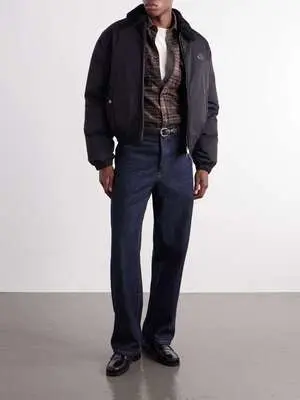 Burberry Checked Wool-twill Flannel Shirt